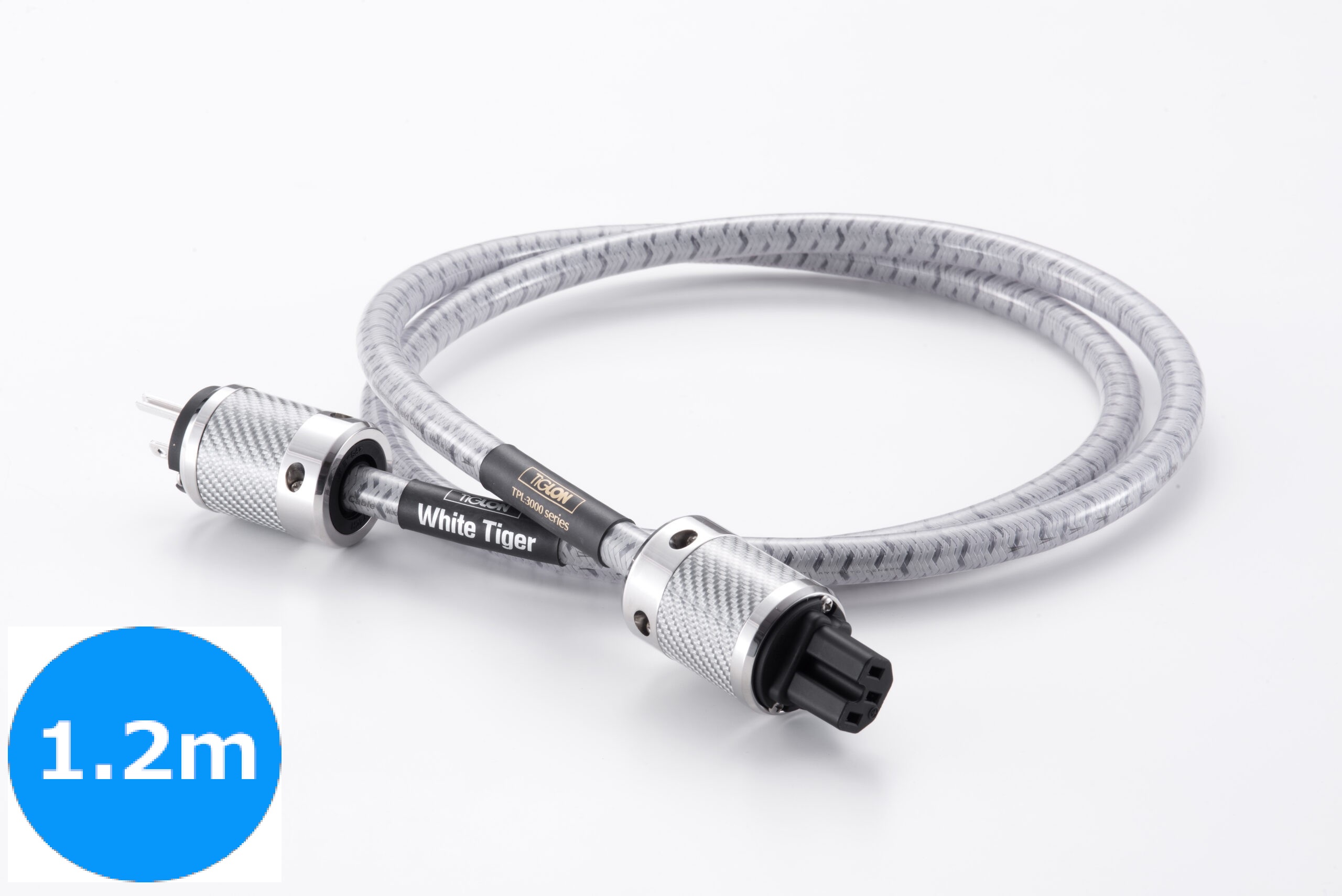 【楽天市場】【受注生産品・キャンセル不可】TIGLON ティグロン TPL-3000A-WT(White Tiger)1.2m 電源ケーブル：オーディオユニオン楽天市場店