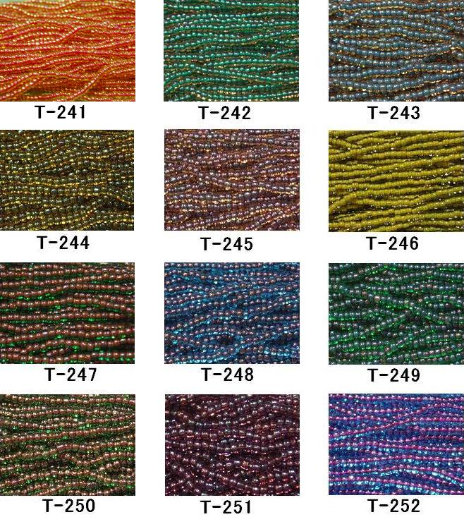 【楽天市場】[AA999]【大口割引・卸価格販売】TOHO糸通し丸小ビーズ(着色オーロラ) T-241,T-242,T-243,T-244,T ...