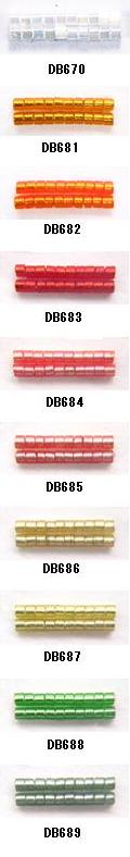 【楽天市場】[BA003]MIYUKI デリカビーズ 3g 丸 DB670,DB681,DB682,DB683,DB684,DB685 ...
