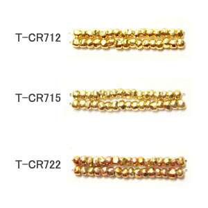 【楽天市場】[AA003]TOHOシードビーズ 糸通しスリーカットビーズ【激安！】《本金メッキ》スリーカットT-CR712/715/722 ...