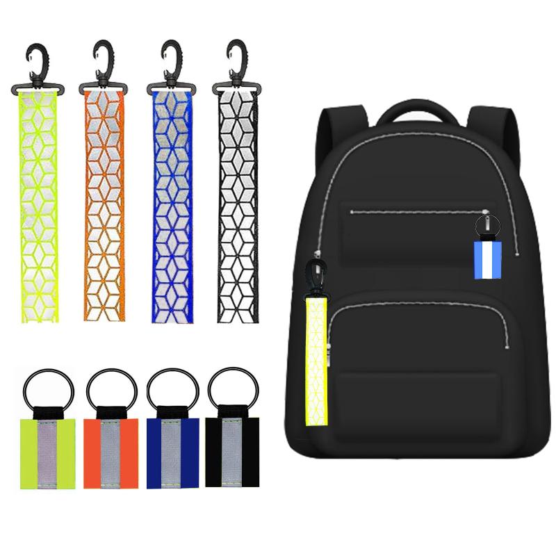 【楽天市場】[Sitengle] 反射キーホルダー 大人 リフレクター カラビナ付き 8個セット 反射板キーホルダー 掛ける ベビーカー ...