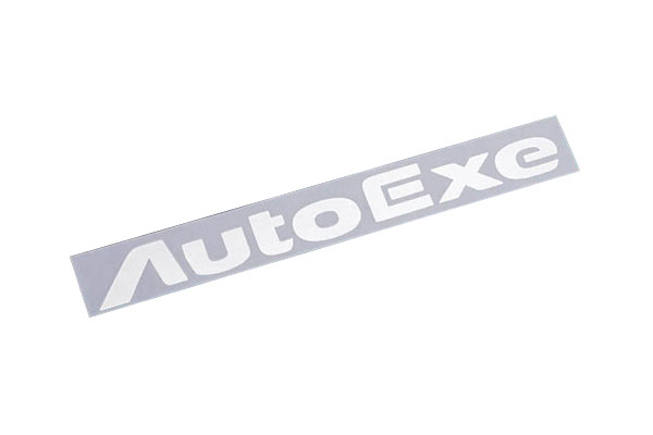 【楽天市場】AutoExe オートエクゼ ロゴステッカー(L) ホワイト ：オートクラフト