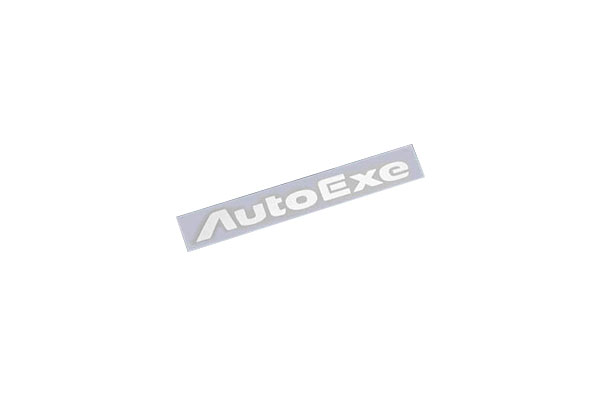 【楽天市場】AutoExe オートエクゼ ロゴステッカー(S) ホワイト ：オートクラフト