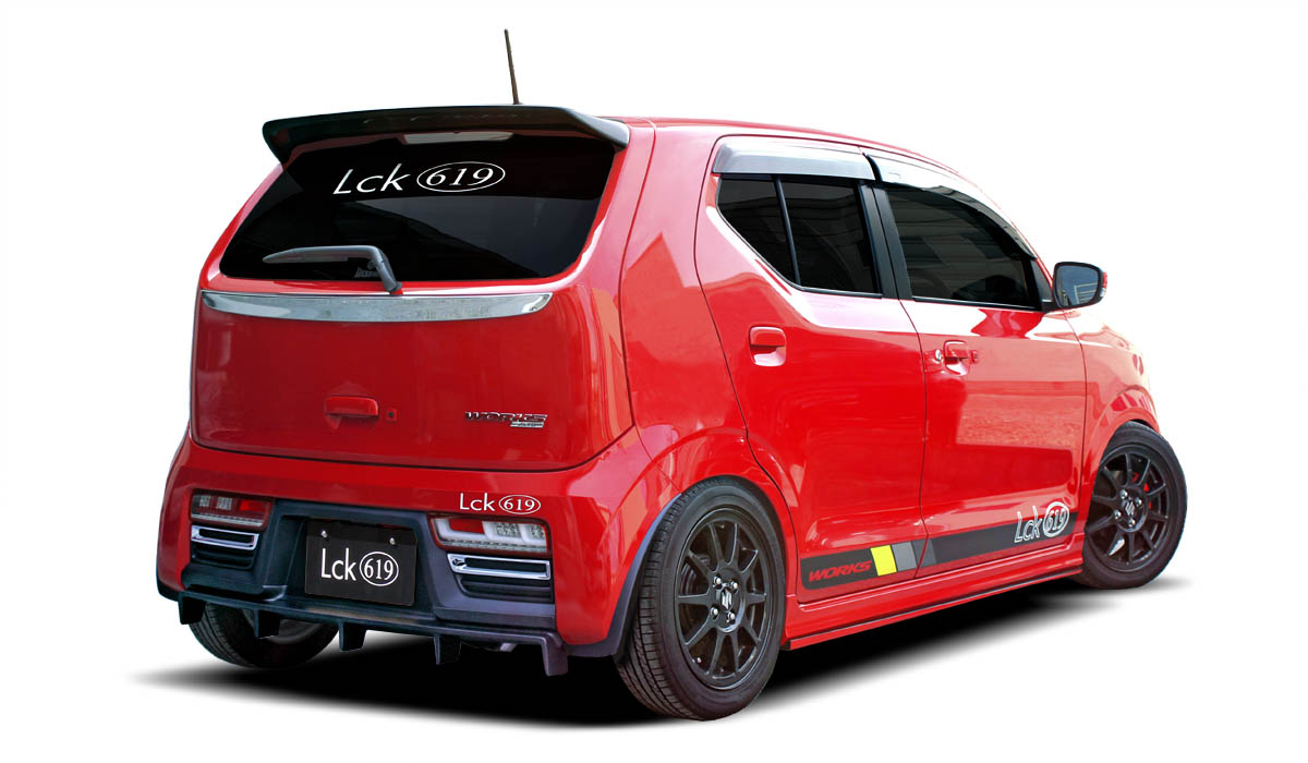 【楽天市場】Lck619 リアルーフスポイラー 未塗装 アルトワークス / アルトターボRS HA36S 個人宅不可 ※大型商品につき別途送料：オートクラフト