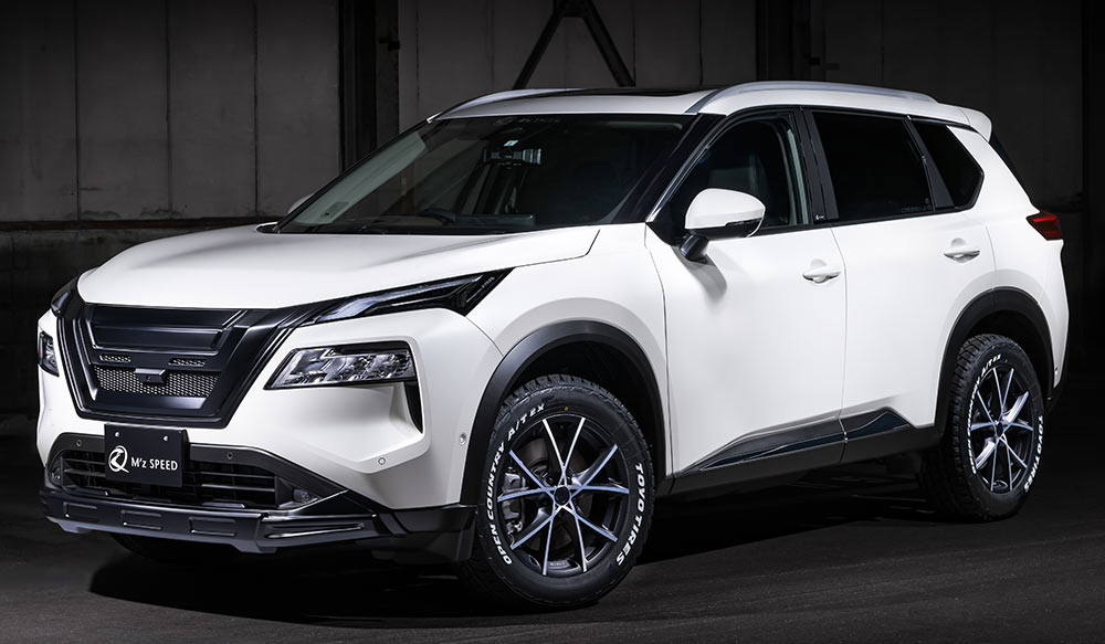 【楽天市場】M'z SPEED 2点キット つや消しブラック AES エクストレイル SNT33 T33 R4.7～ S/X/G クロスライン 2981：オートクラフト