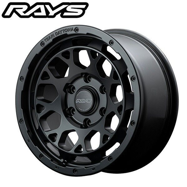 【楽天市場】RAYS レイズ TEAM DAYTONA チームデイトナ M9 Semigloss Black (BEP) 16×6.5J 6H PCD139 +38 アルミホイール1本 ...