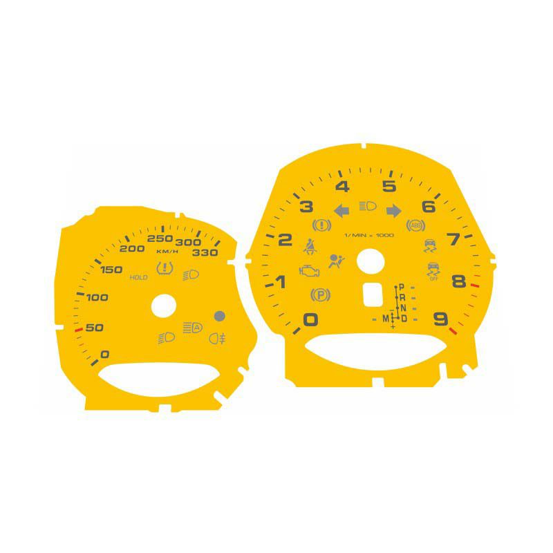 【楽天市場】ポルシェ 718ケイマン・ボクスターGTS4.0(982) イエロー・メーターパネル(PDK)【Venoxy】：Auto ...