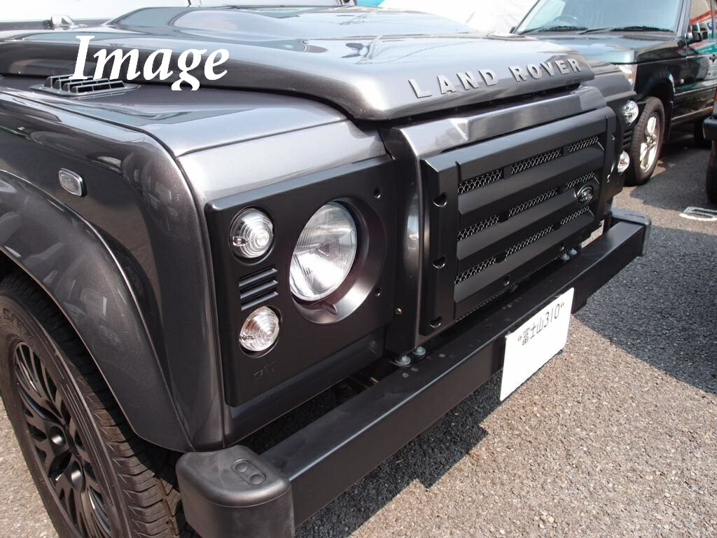 【楽天市場】フロントグリル＆ライトサラウンド アップデイトKIT Satin Black Premium KBX Defender Front ...