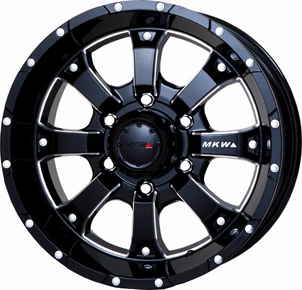 【楽天市場】MKW MK-46 M/L＋ ホイール ミルドブラック 16インチ×8.0J ＋17 5H114.3 wheel：オートパーツエージェンシー
