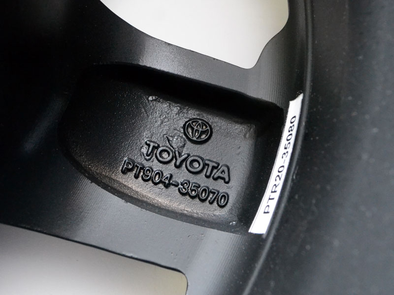 【楽天市場】USトヨタ 純正品 ハイエース 200系 25mmオーバーフェンダー必須 TRD 16インチアルミホイール ブラック 4本セット ...