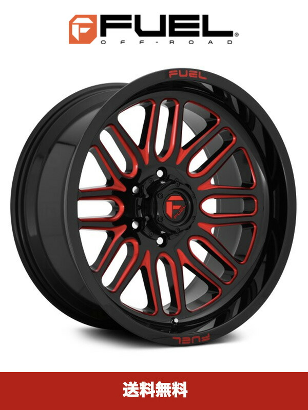 【楽天市場】トヨタランドクルーザープラド用フューエル イグナイト 20x9J グロスブラック レッドアクセント ホイール4本セット FUEL ...