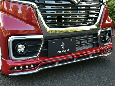 【楽天市場】MK53S スペーシア カスタム フロントハーフスポイラー Ver.2/LED有 塗分塗装品/ブレイブカーキパール(ZWZ)+ブラック 取付込：Autostyle