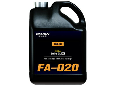 【楽天市場】BRZ ZC6専用 BILLION OILS エンジンオイル FA-020 0W-20 5.6L：Autostyle