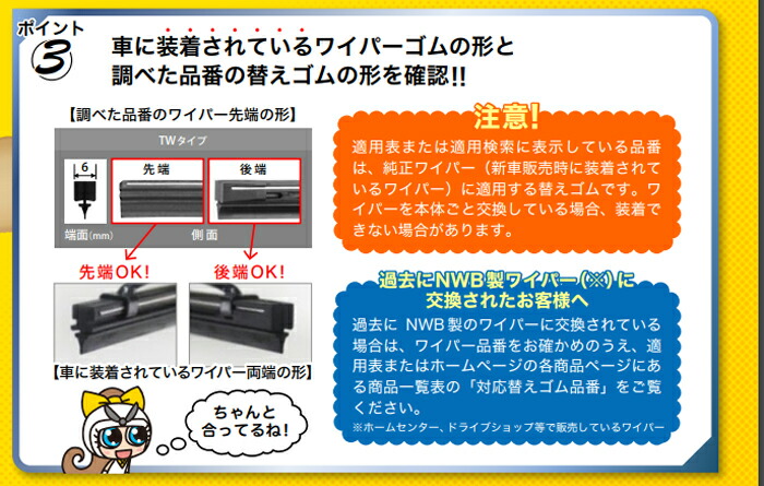 【楽天市場】MF65GN グラファイトワイパー替ゴム 650mm NWB ビビリ解消 ワイパー 雨 コンビニ受取不可：オートウイング