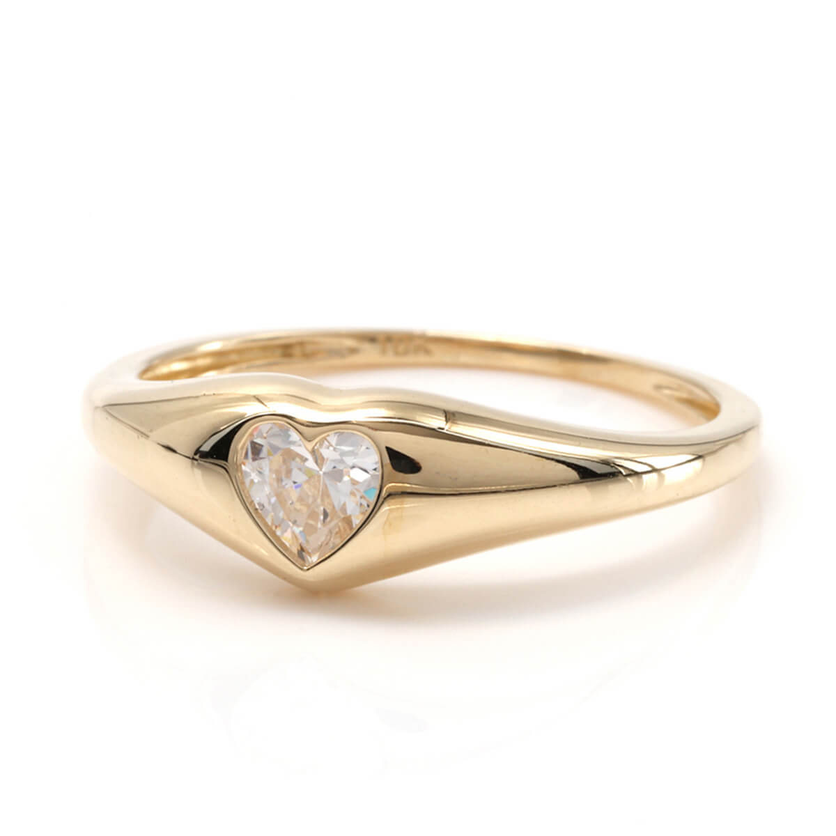 【楽天市場】10K イエローゴールド リング 7号-11号 JR-A8685-CZ：AVALANCHE GOLD＆JEWELRY
