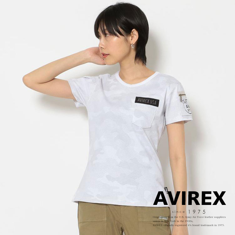 【楽天市場】【AVIREX】【WEB限定】ファティーグVネックティーシャツ/ FATIGUE V-NECK T-SHIRT：AVIREX