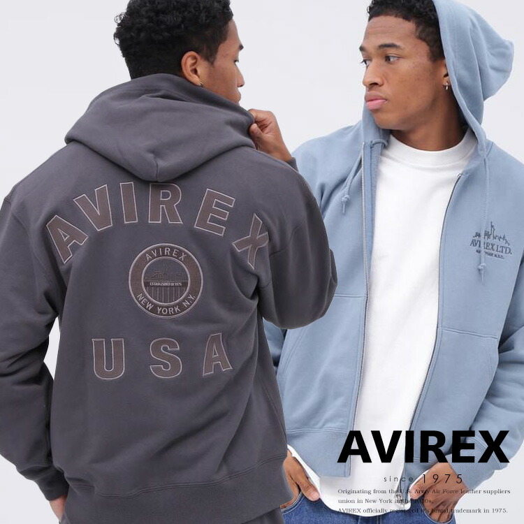 【楽天市場】AVIREX 公式通販｜VARSITY LOGO ZIP SWEAT PARKA NYC / ジップ スウェット パーカー(アビレックス アヴィレックス)メンズ 男性：AVIREX