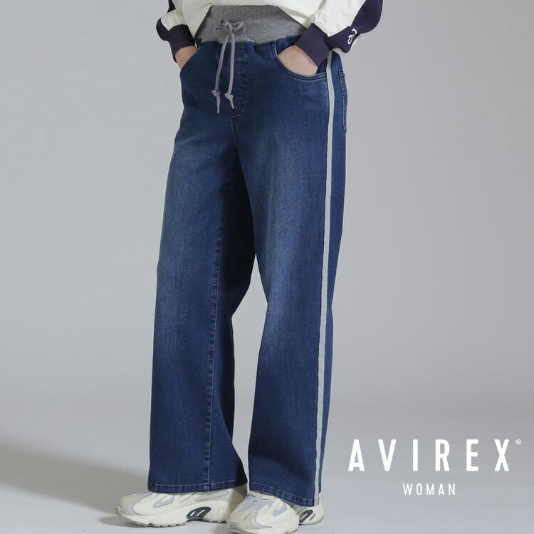 楽天市場】AVIREX 公式通販｜WAPPEN BARREL LEG DENIM PANTS/ワッペン