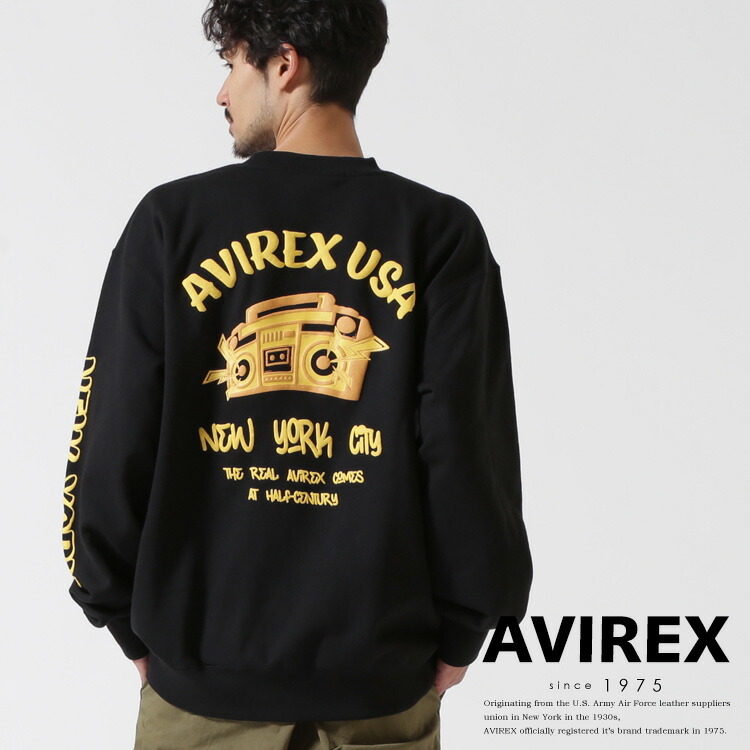 【楽天市場】AVIREX 公式通販/FOAMING CREW NECK SWEAT "AVIREX USA" / フォーミング クルーネックスウェット(アビレックス アヴィレックス)メンズ ...