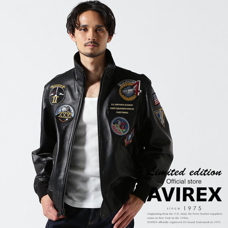 【楽天市場】AVIREX 公式通販｜《直営店限定》STAND COLLAR SHEEPSKIN L-2 "AIR FORCE ACADEMY"(アビレックス アヴィレックス)メンズ 男性：AVIREX