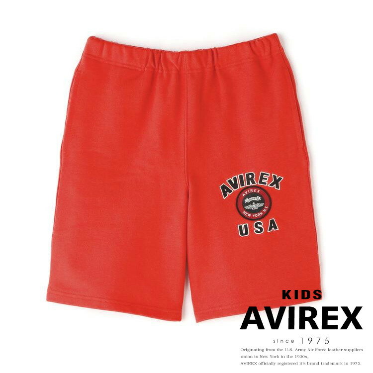 【楽天市場】AVIREX 公式通販｜《KIDS / キッズ》 VARSITY LOGO SHORTS / バーシティ ロゴ ショーツ ...
