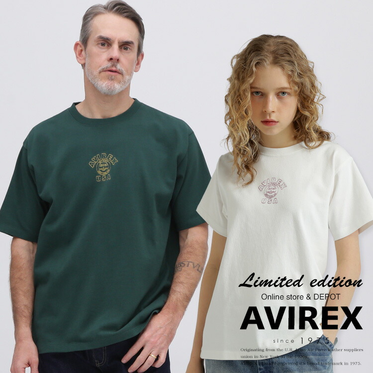 【楽天市場】★SALE｜AVIREX 公式通販｜《WEB&DEPOT限定》ONE POINT EMB T-SHIRT"VARSITY LOGO"(アビレックス アヴィレックス)メンズ 男性 ...