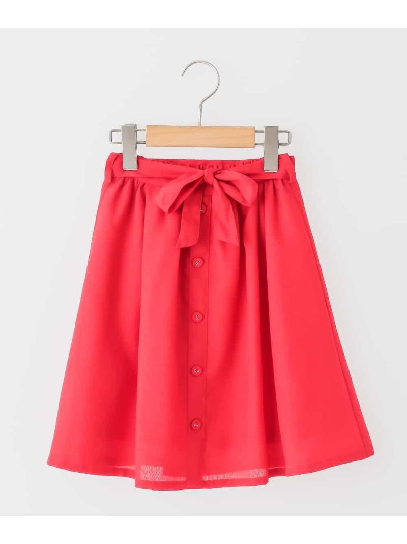 【楽天市場】【SALE／50%OFF】[100-130]フロントボタンウエストリボンスカート[WEB限定サイズ] a.v.v アー・ヴェ・ヴェ スカート その他のスカート レッド グリーン ...