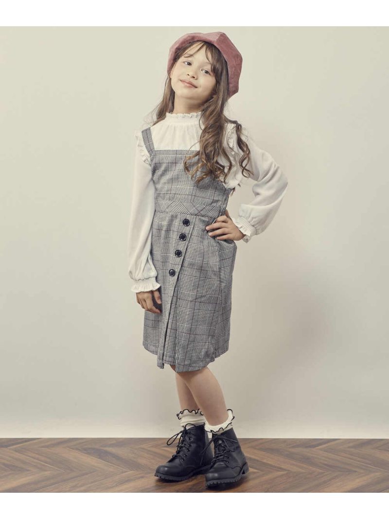 【楽天市場】【SALE／50%OFF】[100-130]アソートアシメデザインジャンパースカート a.v.v アー・ヴェ・ヴェ ワンピース・ドレス ジャンパースカート ブラック【RBA_E ...