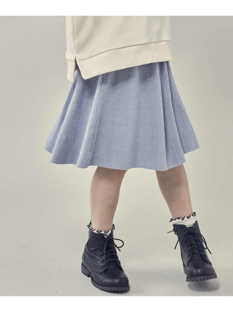 【楽天市場】【SALE／50%OFF】[100-130]ニットフレアスカート a.v.v アー・ヴェ・ヴェ スカート その他のスカート ブルー ベージュ【RBA_E】[Rakuten ...