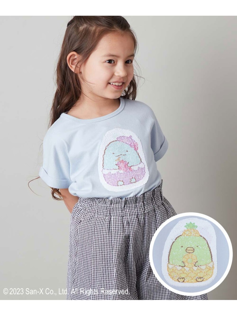 【楽天市場】【SALE／10%OFF】[100-140]すみっコぐらしスパンコールTシャツ a.v.v アー・ヴェ・ヴェ トップス カットソー ...