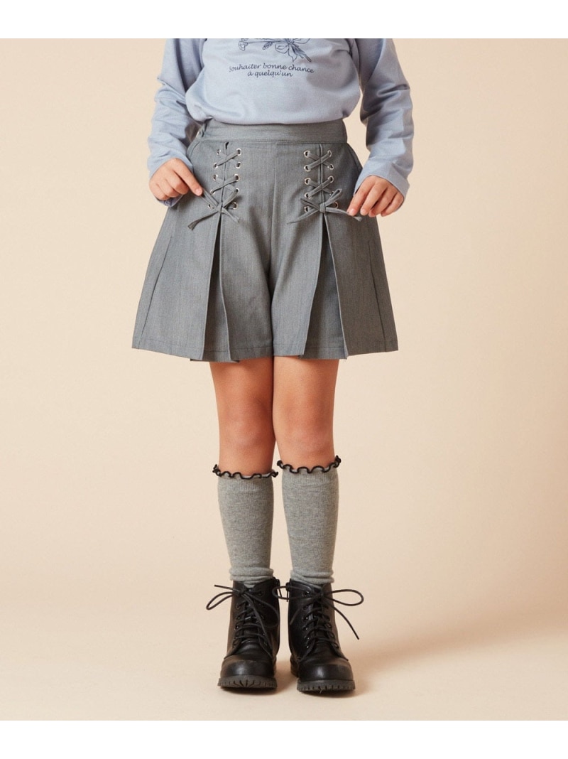 【楽天市場】【SALE／49%OFF】[120-130]ダブルレースアップショートパンツ a.v.v アー・ヴェ・ヴェ パンツ その他のパンツ ベージュ グレー【RBA_E】[Rakuten ...