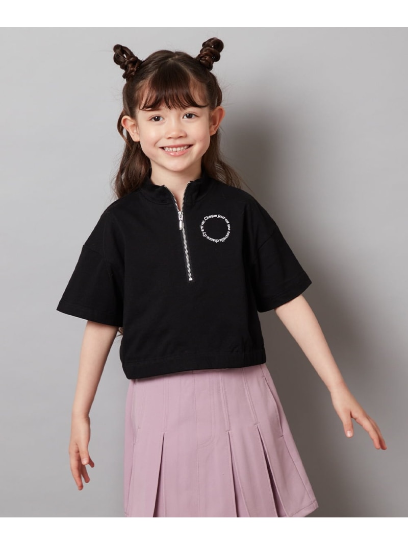 【楽天市場】【SALE／19%OFF】[100-130]ハーフジッププルオーバーTシャツ a.v.v アー・ヴェ・ヴェ トップス カットソー・Tシャツ ブラック【RBA_E】[Rakuten ...