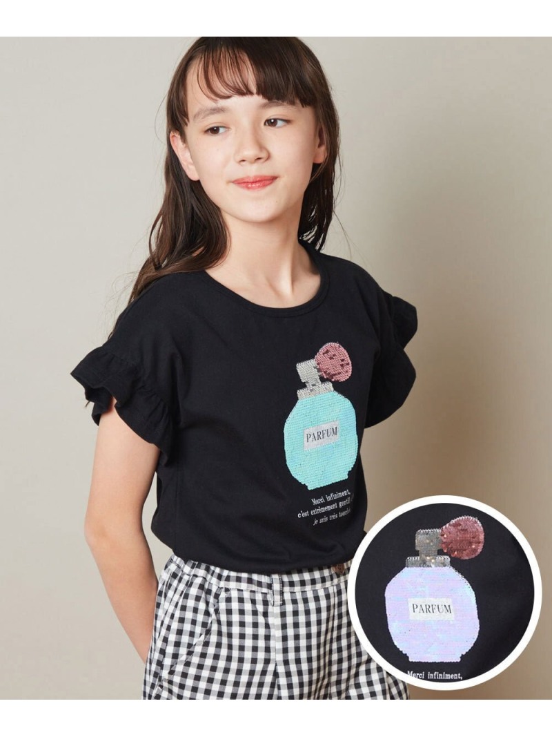 【楽天市場】【SALE／49%OFF】[140-150]フリルスリーブスパンコールTシャツ a.v.v アー・ヴェ・ヴェ トップス カットソー・Tシャツ ホワイト パープル ピンク ブルー ...