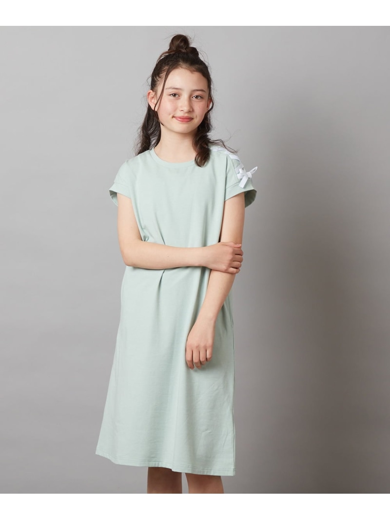 【楽天市場】【SALE／50%OFF】[100-130]アシメショルダーレースアップカットワンピース a.v.v アー・ヴェ・ヴェ ワンピース・ドレス ワンピース グリーン ブラック【RBA ...