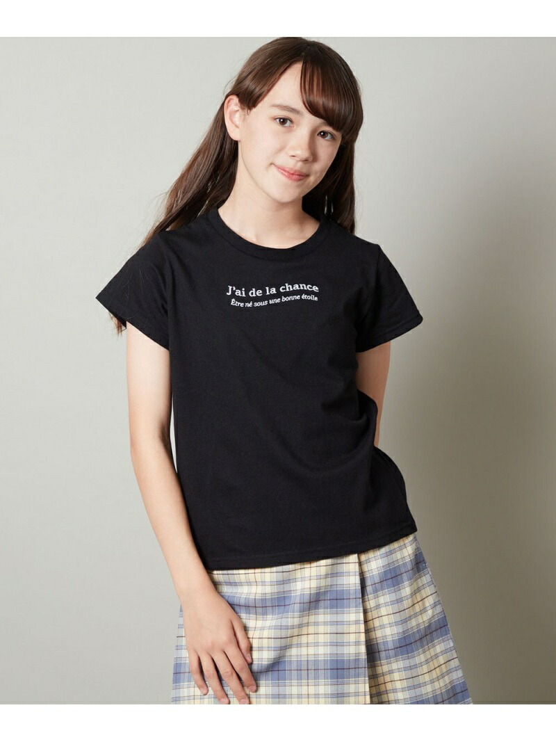 【楽天市場】【SALE／49%OFF】[140-150]ロゴ刺繍Tシャツ a.v.v アー・ヴェ・ヴェ トップス カットソー・Tシャツ ...