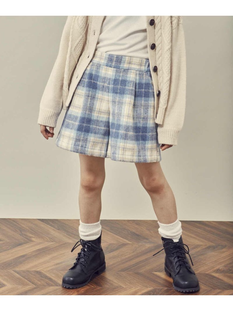 【楽天市場】【SALE／40%OFF】[100-130]シャギーチェックショートパンツ a.v.v アー・ヴェ・ヴェ パンツ その他のパンツ ...