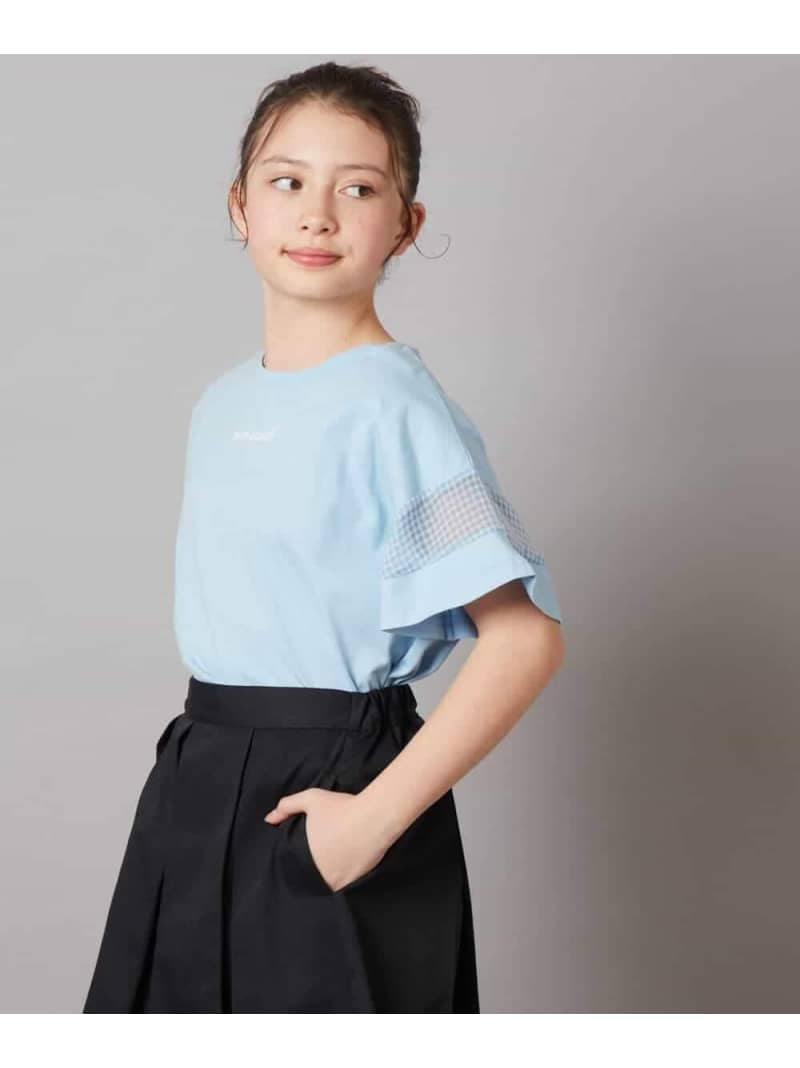 【楽天市場】[140-150]袖シアー切り替えトップス a.v.v アー・ヴェ・ヴェ トップス カットソー・Tシャツ パープル ホワイト ブラック[Rakuten Fashion]：a.v.v