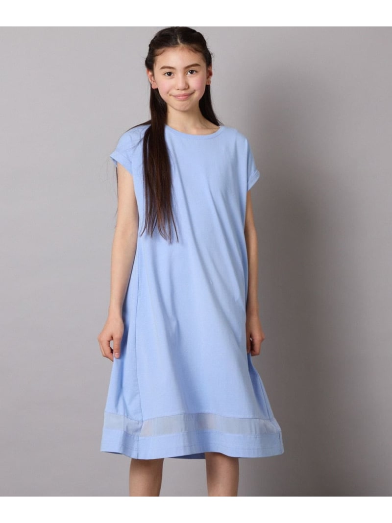 【楽天市場】[140-150]シアー切り替えレースアップワンピース a.v.v アー・ヴェ・ヴェ ワンピース・ドレス ワンピース パープル ブラック[Rakuten Fashion]：a.v.v