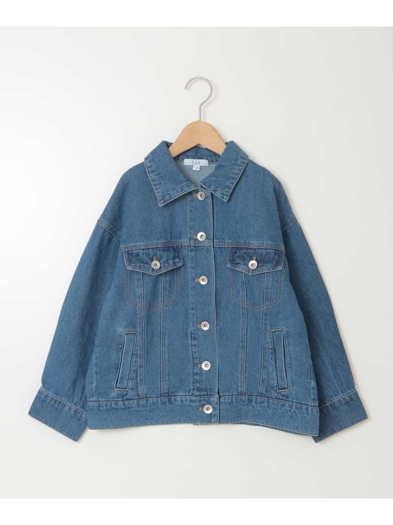 【楽天市場】[130]オーバーデニムブルゾン a.v.v アー・ヴェ・ヴェ スーツ・フォーマル スーツジャケット ブルー【送料無料】[Rakuten Fashion]：a.v.v