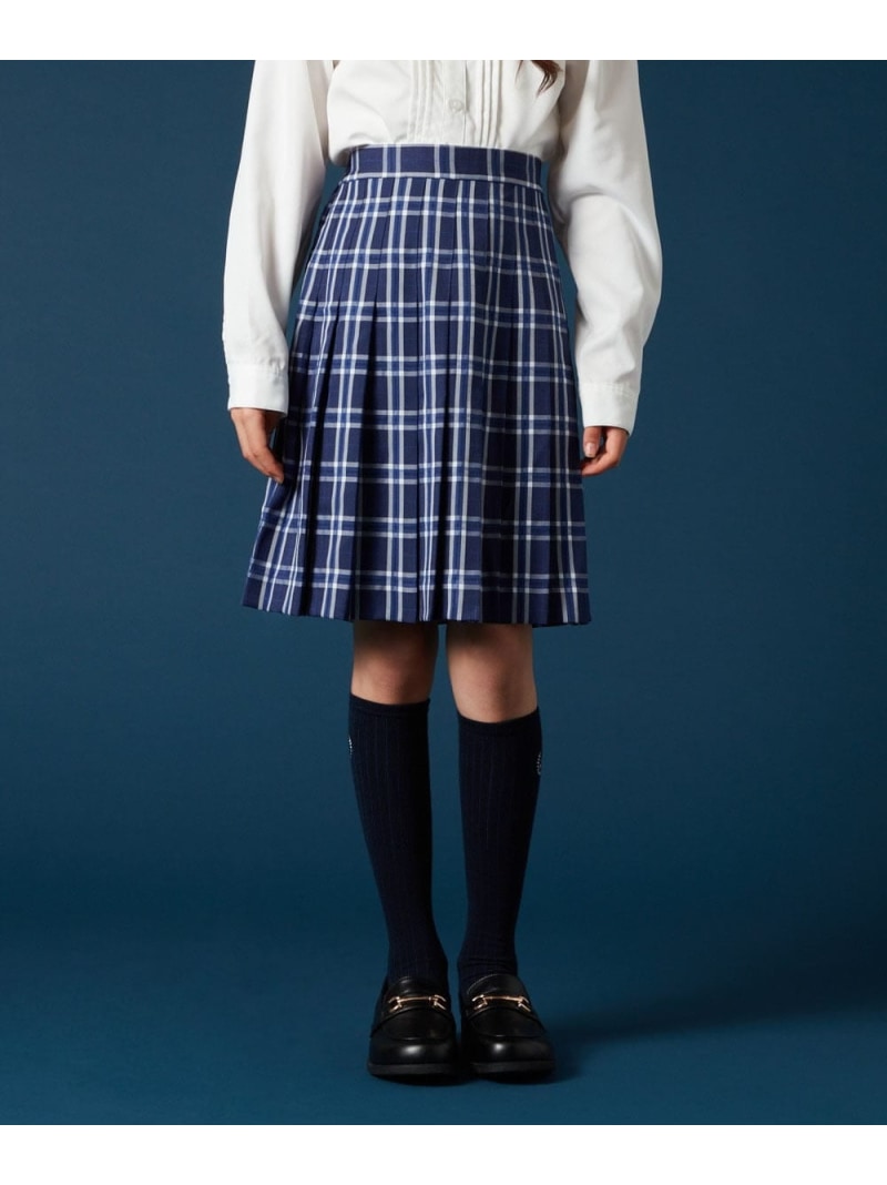 【楽天市場】[140-160]【卒服】チェックプリーツスカート a.v.v アー・ヴェ・ヴェ スカート その他のスカート ネイビー ベージュ【送料無料】[Rakuten Fashion]：a.v.v