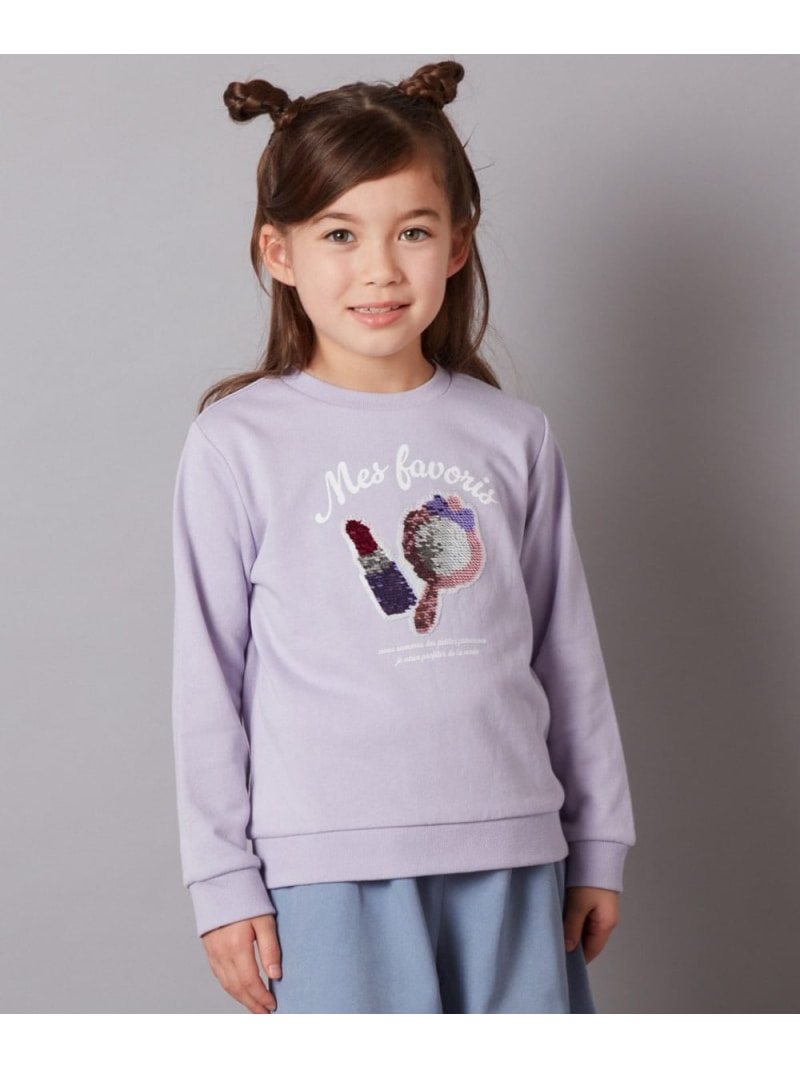 【楽天市場】【SALE／39%OFF】[140-150]アソートモチーフと裏毛トレーナー a.v.v アー・ヴェ・ヴェ トップス スウェット・トレーナー ブルー パープル ピンク【RBA_E ...