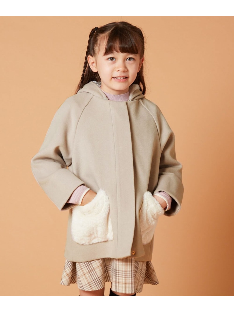 【楽天市場】【SALE／69%OFF】[140-150]【2WAY】ファーポケットAラインコート a.v.v アー・ヴェ・ヴェ ジャケット・アウター その他のジャケット・アウター ベージュ ...