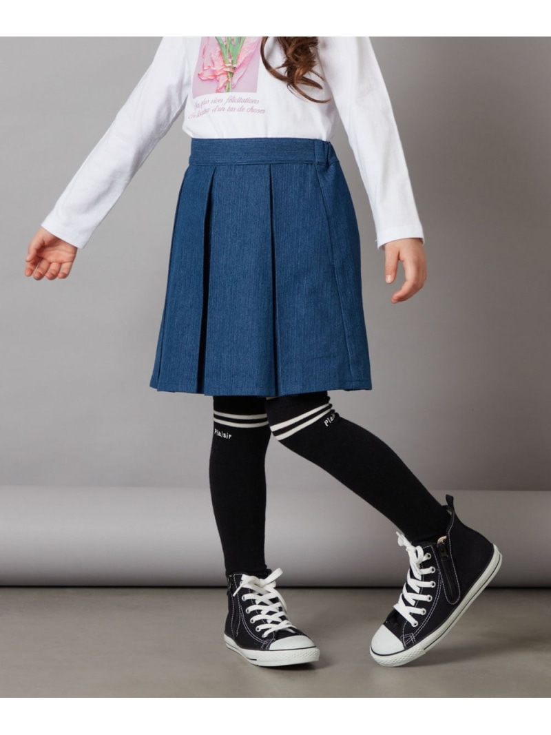 【楽天市場】【SALE／50%OFF】[100-130]インパン付きタックスカート a.v.v アー・ヴェ・ヴェ スカート ミニスカート ブラック ブルー パープル【RBA_E ...