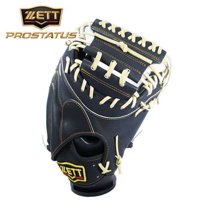 【楽天市場】[型付け1円(オプション含む)]★中村悠平選手モデル！縦型でポケット深め★【ゼット ZETT】【グラブ グローブ】野球 一般軟式用キャッチャーミット プロステイタス 右投げ用 捕手 ...