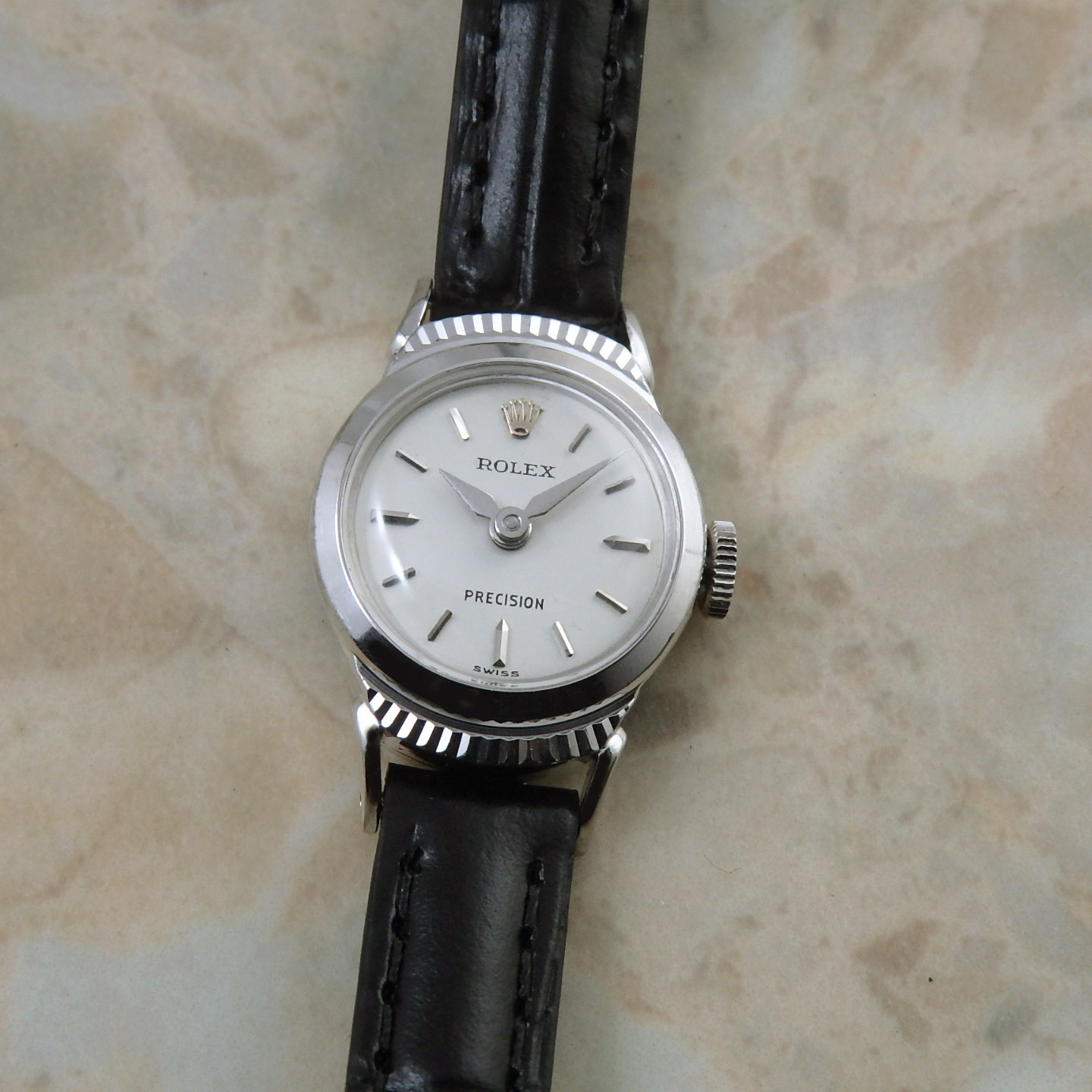 【楽天市場】ROLEX レディース ユニークラグ 1950S アンティークロレックス 希少 ラウンド 18KWG 18金無垢 ホワイトゴールド ...