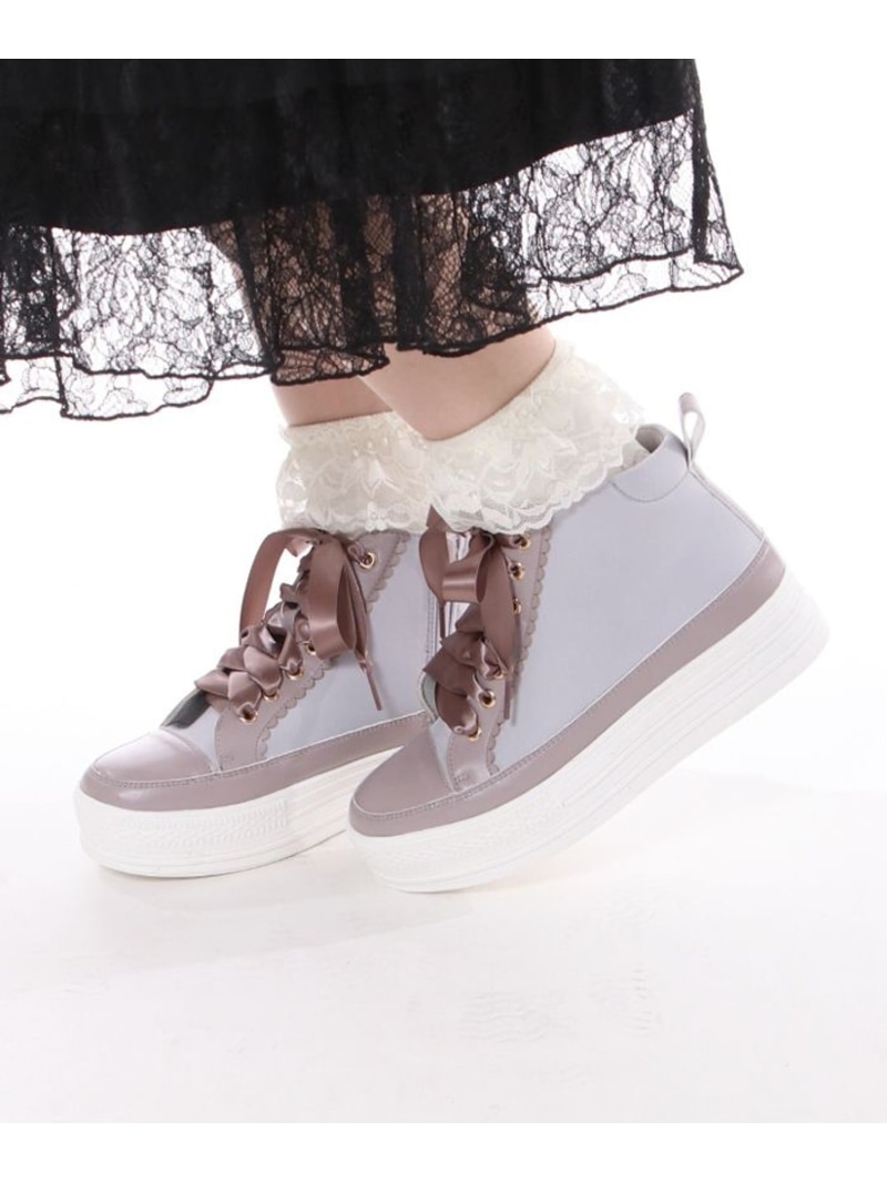 【楽天市場】【SALE／71%OFF】ハイカットスニーカー axes femme アクシーズファム シューズ・靴 パンプス ホワイト グレー ブラック【RBA_E】[Rakuten ...