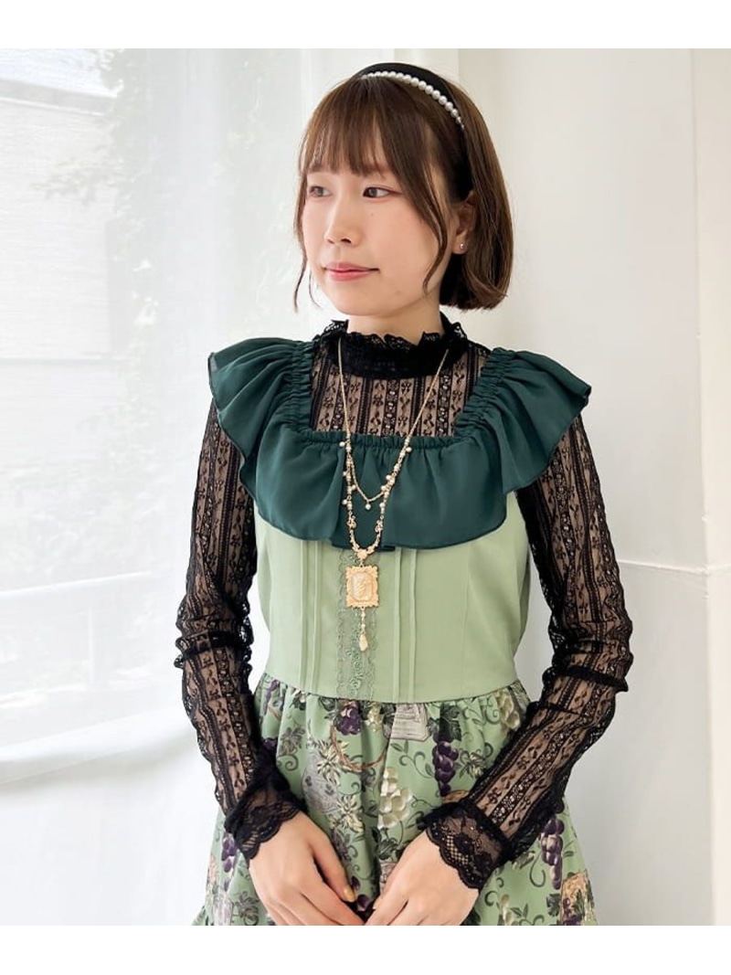 【楽天市場】【SALE／71%OFF】縦柄レースPO axes femme POETIQUE アクシーズファム トップス カットソー・Tシャツ ブラック ピンク ホワイト【RBA_E ...
