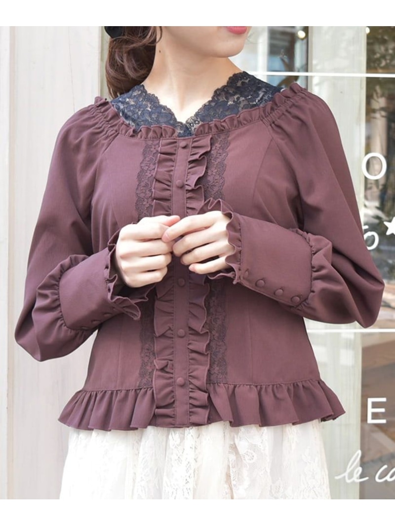 【楽天市場】【SALE／40%OFF】ラフィンブラウス axes femme アクシーズファム トップス シャツ・ブラウス ホワイト【RBA_E】[Rakuten Fashion]：axes ...