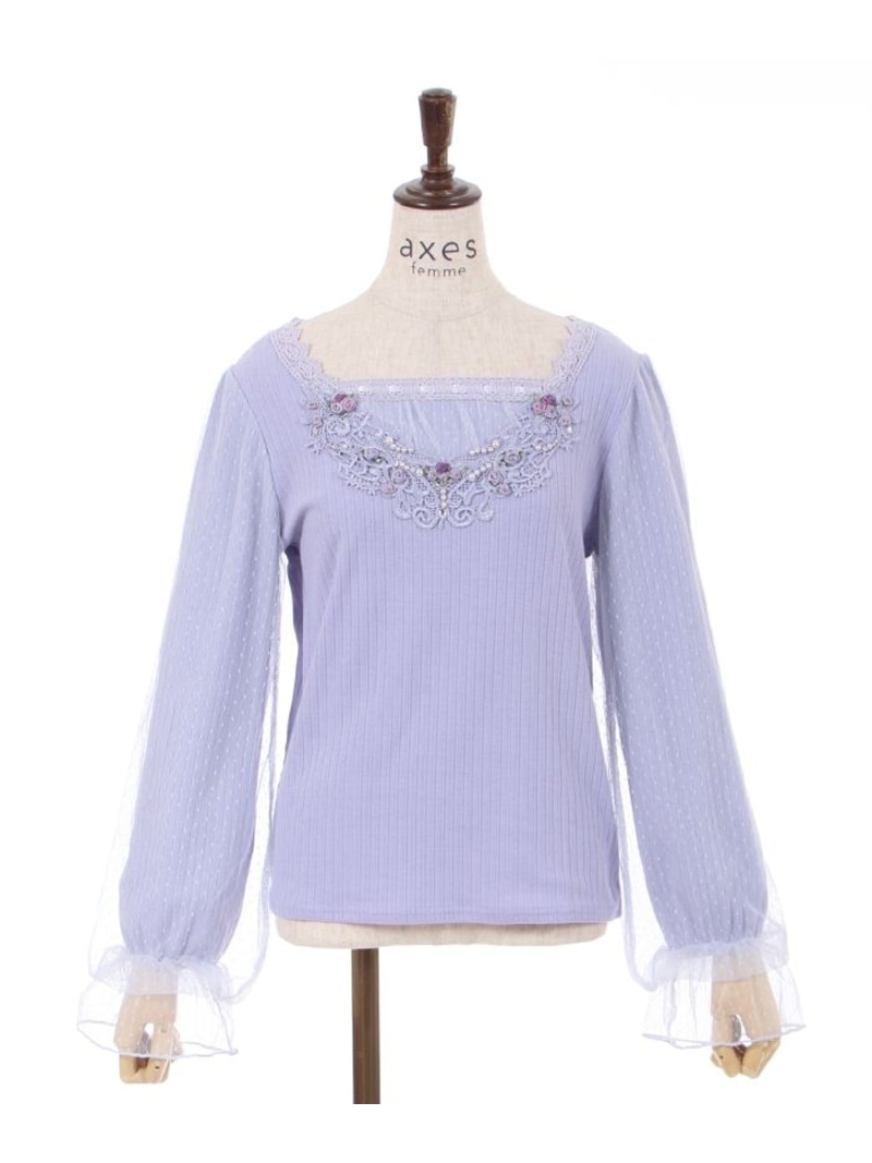 【楽天市場】【SALE／70%OFF】プリンセスローズガーデンPO axes femme アクシーズファム トップス カットソー・Tシャツ ホワイト ピンク ブルー【RBA_E ...