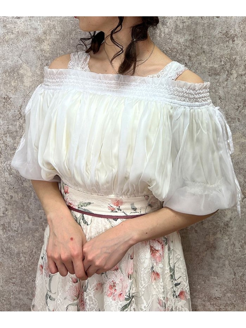 【楽天市場】【SALE／33%OFF】オーガンジーシャーリングブラウス axes femme アクシーズファム トップス シャツ・ブラウス ホワイト グレー ブラック【RBA_E ...